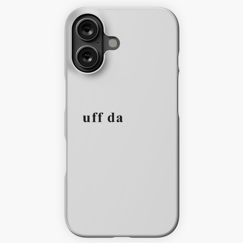 "uff da Sticker" Sticker for Sale by delightshow | Redbubble