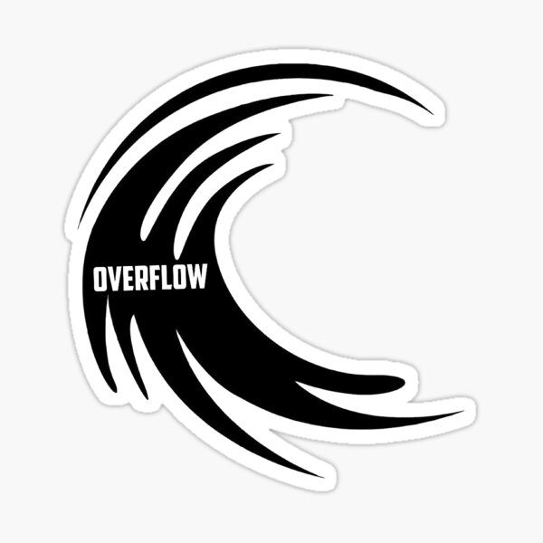"OVERFLOW" Sticker by mrkraling | Redbubble