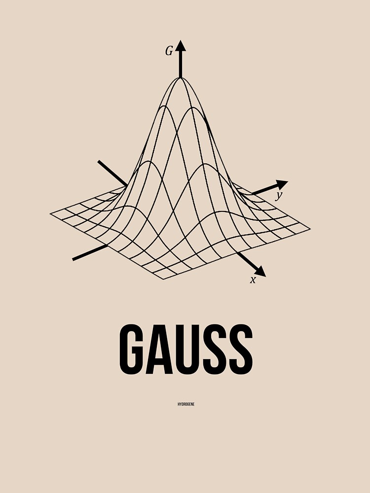 "GAUSS - Mathematicians Collection" T-shirt by Hydrogene | Redbubble ...