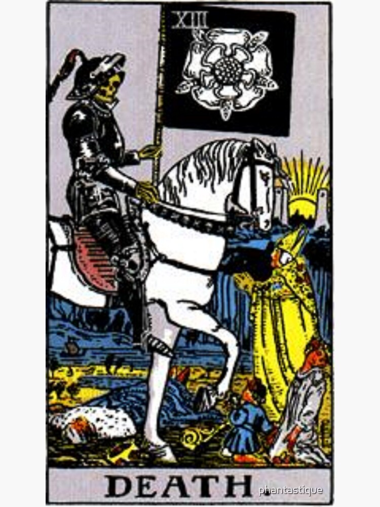 "Death Tarot - Rider Waite" Sticker for Sale by phantastique | Redbubble