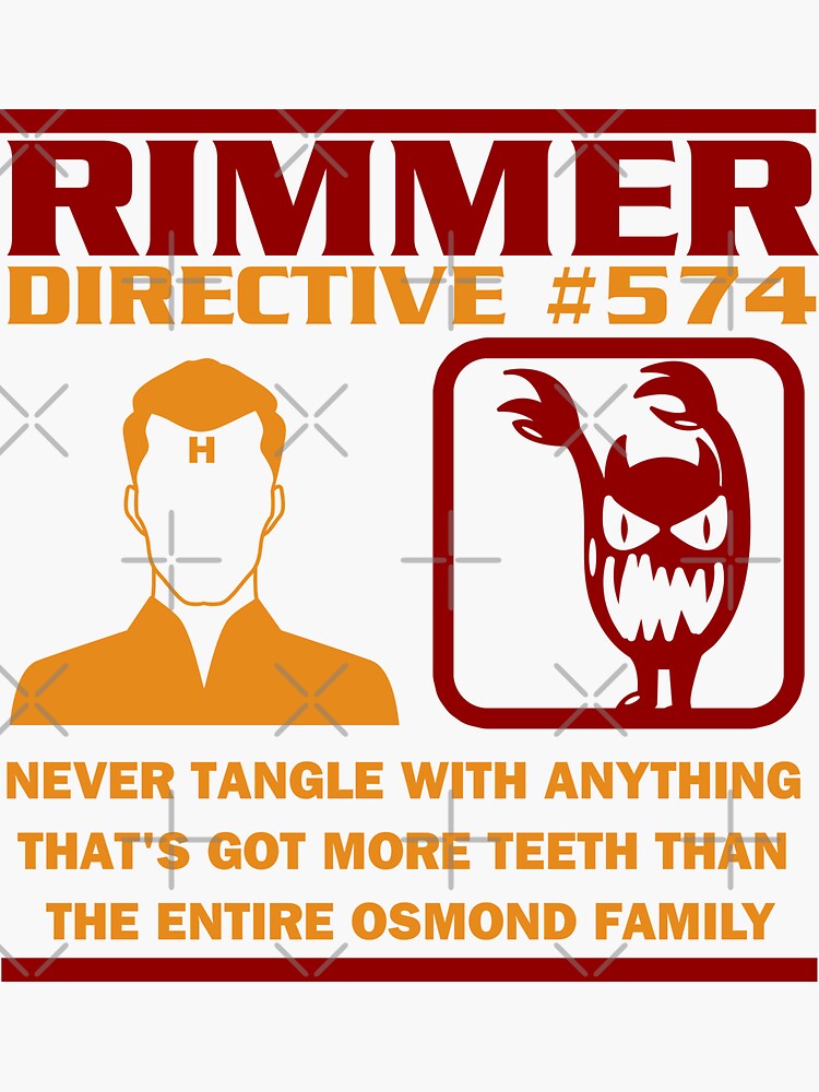 "Rimmer Directive #574 Osmond Family" Sticker by McPod | Redbubble
