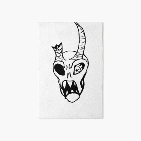 "Devilman Head" Art Board Print by MacSquiddles | Redbubble