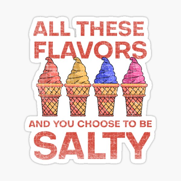 Ice Cream Flavors Stickers | Redbubble