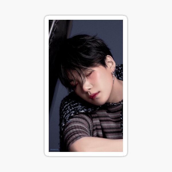 "Min Yoon-gi (Suga)" Sticker for Sale by HoneyMoon11 | Redbubble