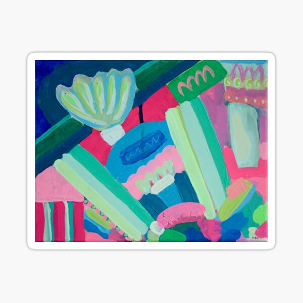 "She Wore Blue Velvet" Sticker for Sale by hannahbk | Redbubble