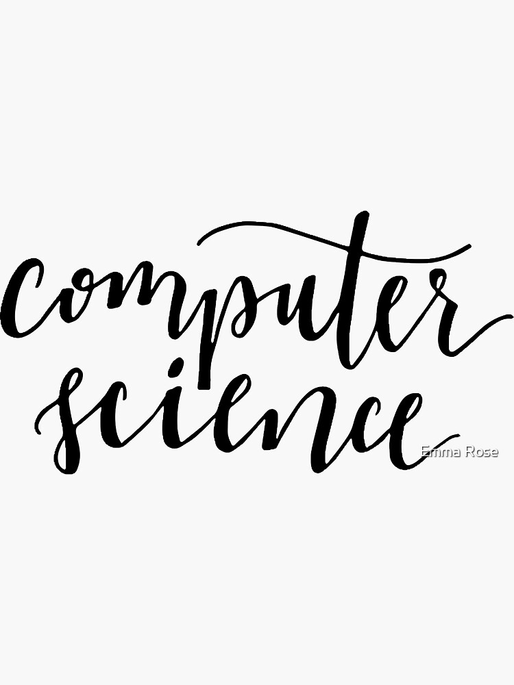 "computer science" Sticker for Sale by emmaxxrose | Redbubble