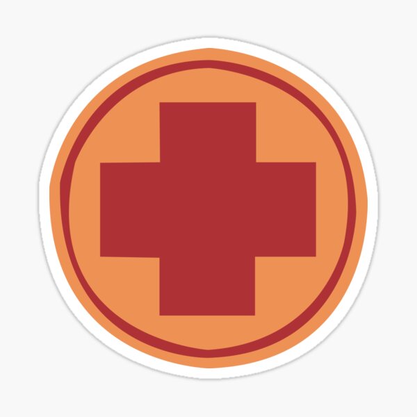 "Medic (Red Team)" Sticker for Sale by Qishaunia | Redbubble