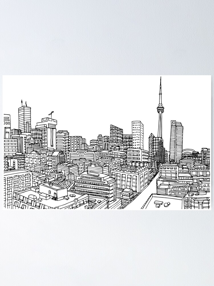 Art & Collectibles Watercolor Toronto street view Toronto heritage ...