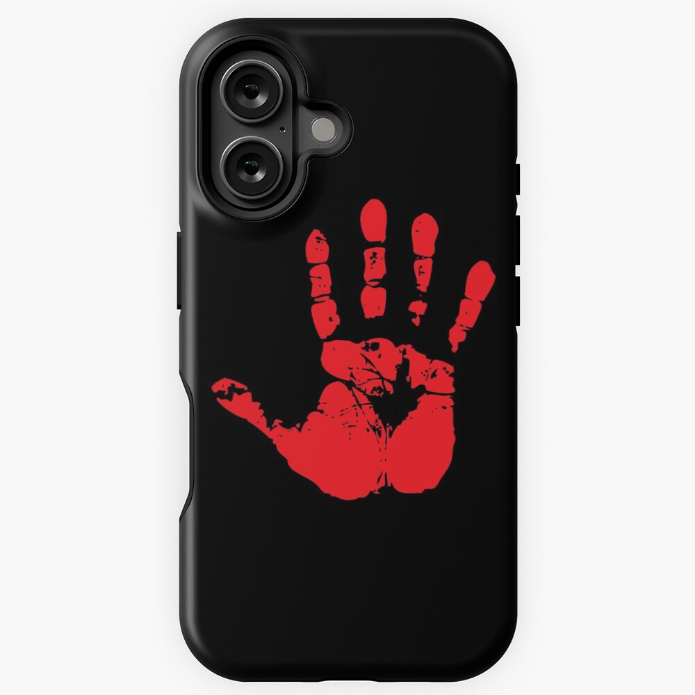 "Red handed" Sticker for Sale by rheyes | Redbubble