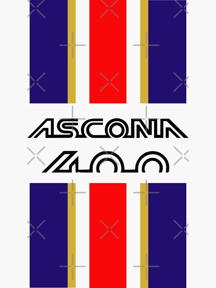 "Ascona 400 stripes" Sticker for Sale by purpletwinturbo | Redbubble