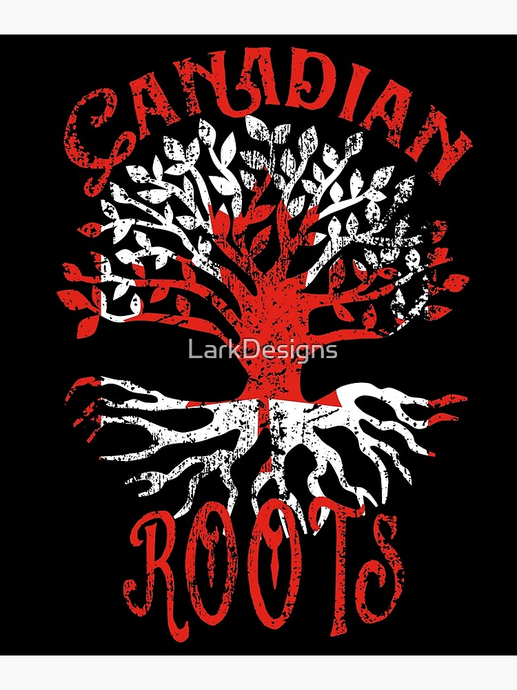 "Canadian Roots Canada Flag Family Tree Ancestry Heritage" Poster for ...