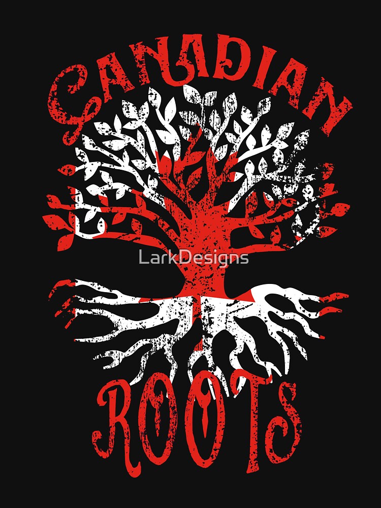 "Canadian Roots Canada Flag Family Tree Ancestry Heritage" T-shirt by ...