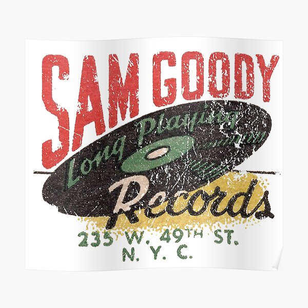 "Sam Goody Records" Poster by Retrorockit | Redbubble