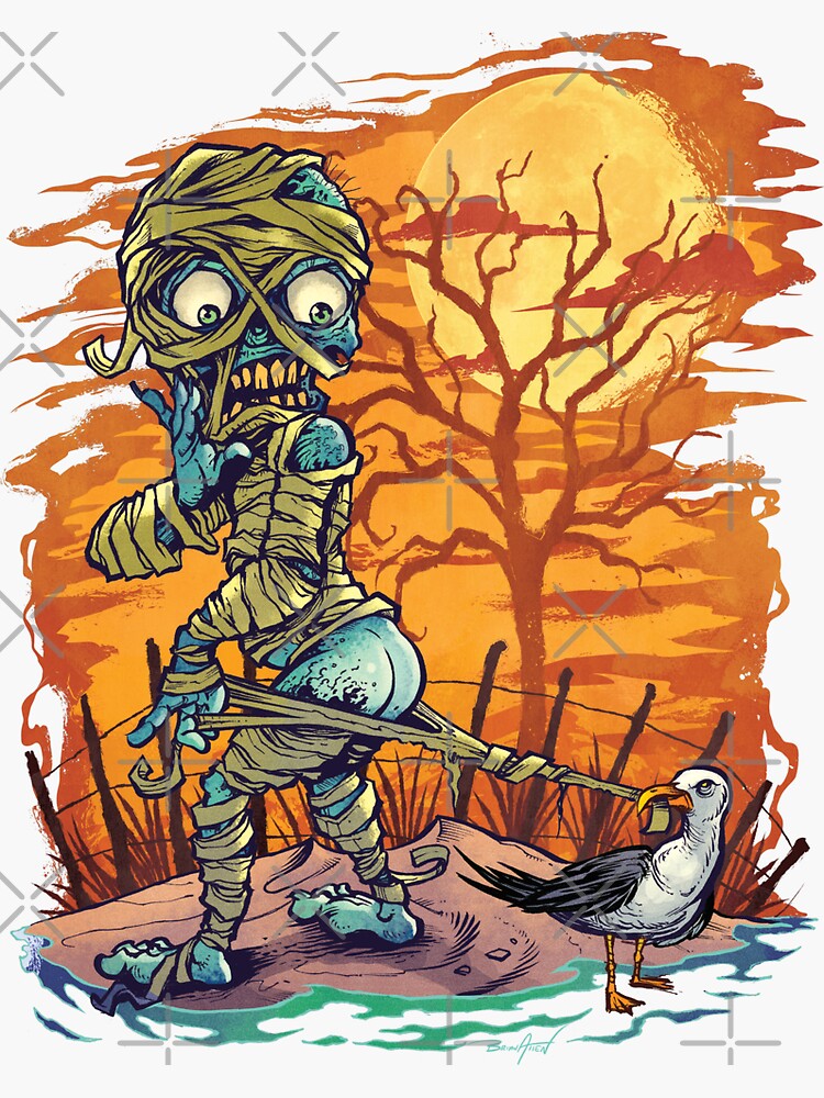 "Mummy At The Beach" Sticker by flylanddesigns | Redbubble