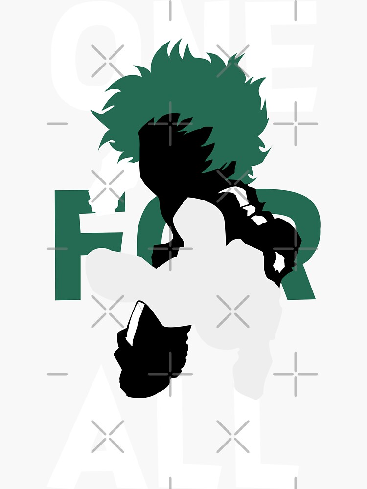 "One For All" Sticker by Sooru | Redbubble