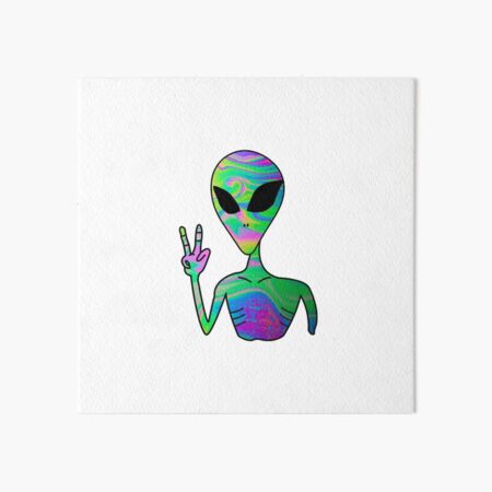 "Trippy Alien 7" Art Board Print by FOSOdesigns | Redbubble
