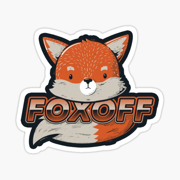 "Foxoff" Sticker for Sale by tobiasfonseca | Redbubble