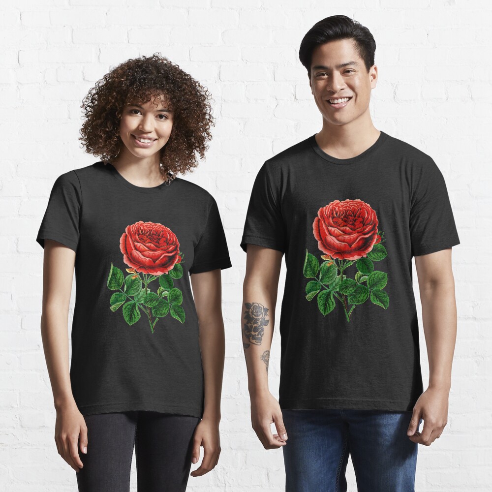 "Red Rose" T-shirt for Sale by Passie | Redbubble | roses t-shirts ...