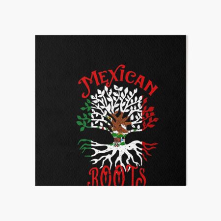 "Mexican Roots Mexico Flag Family Tree Ancestry Heritage" Art Board ...
