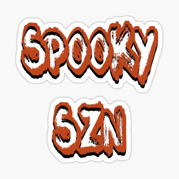 "Spooky Szn" Sticker for Sale by danibreann | Redbubble