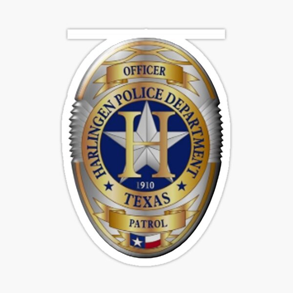 "Harlingen Police" Sticker for Sale by lawrencebaird | Redbubble