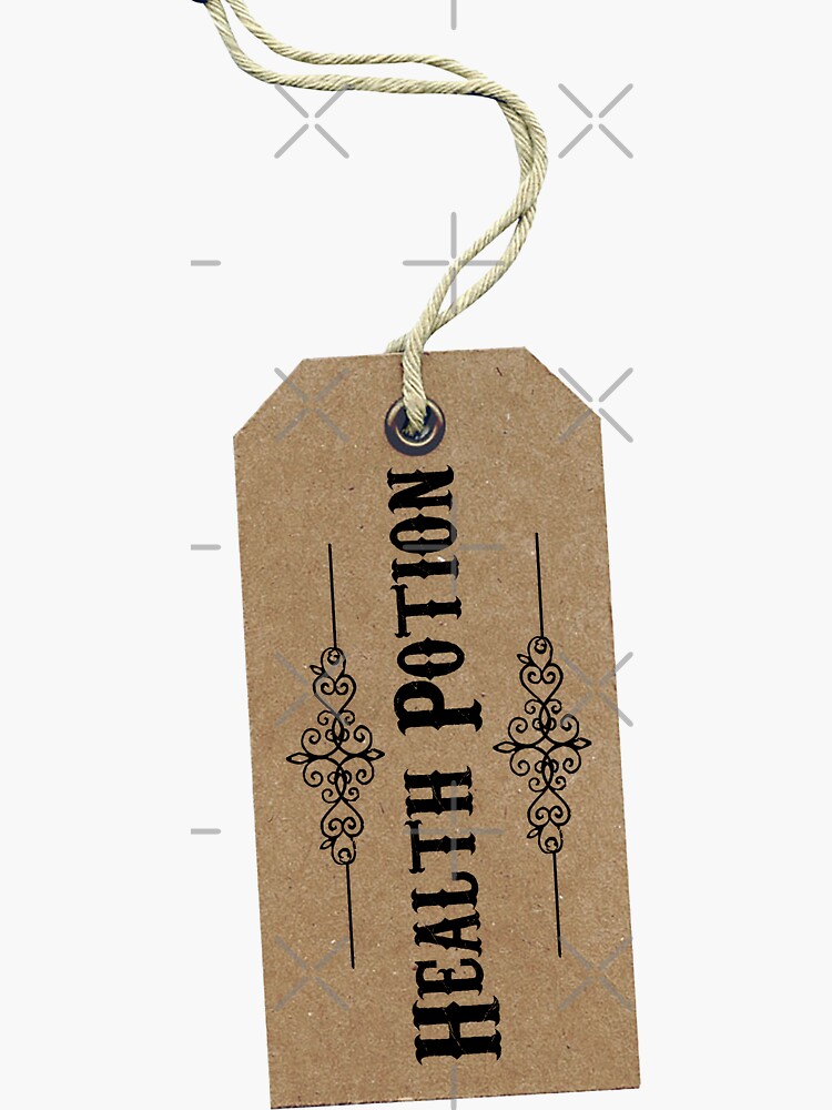 "Health Potion Sticker" Sticker by Corpsecutter | Redbubble
