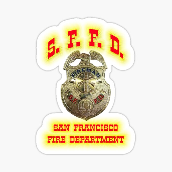 "SFFD" Sticker by lawrencebaird | Redbubble