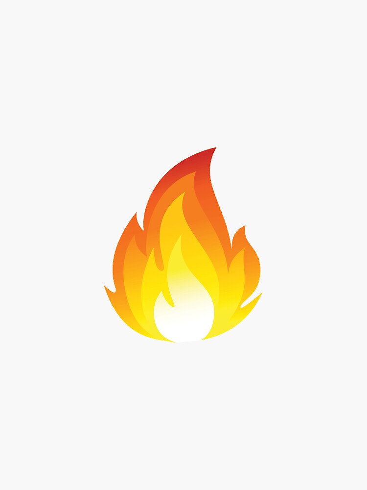 "Fire Sticker" Sticker by DopeMerch | Redbubble
