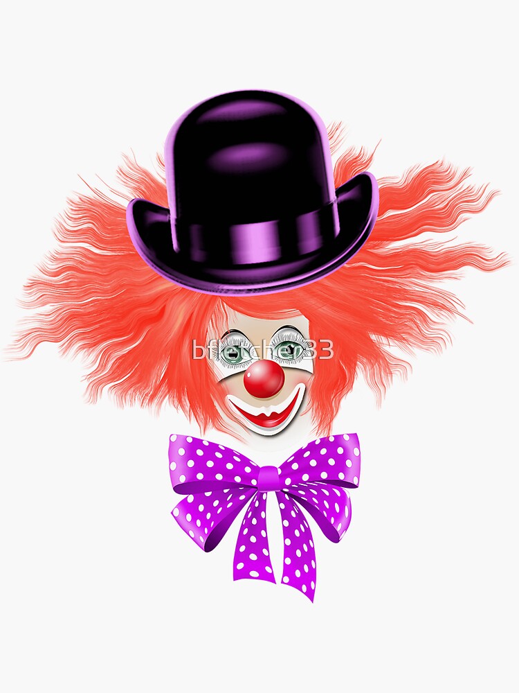 "Happy Clown - cheeky little fella here to make you smile" Sticker for ...