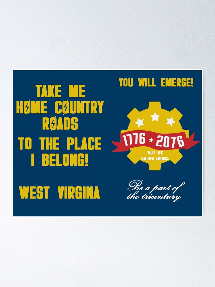 "West Virginia Vault 76" Poster by Crypto5555 | Redbubble