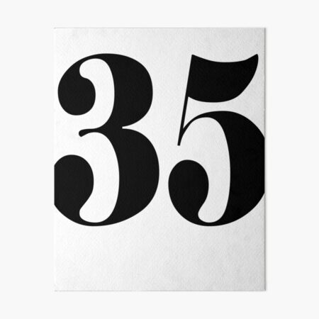"NUMBER 35 ----------NEGRO" Art Board Print for Sale by solgel47 ...
