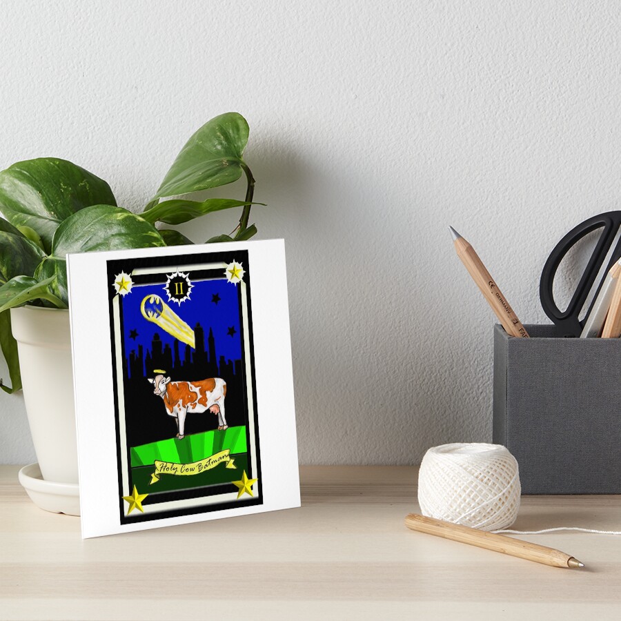 "Holy Cow Tarot Card" Art Board Print for Sale by EllieJames | Redbubble