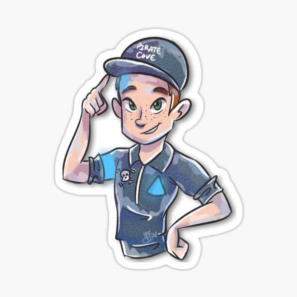 Sticker « Detroit: Devenez Humain | Jerry », par MynnuB | Redbubble