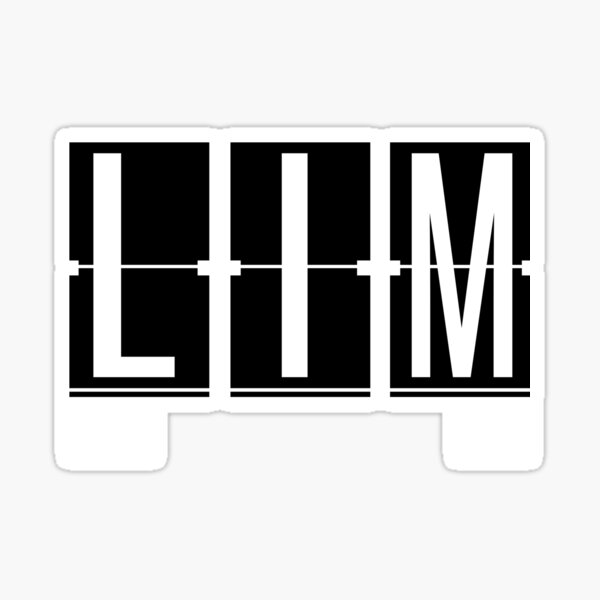 "LIM - LIMA - Peru Airport Code Design" Sticker for Sale by tedmcory ...