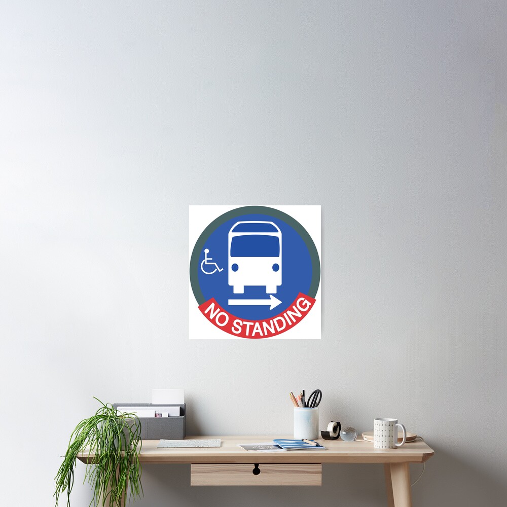 "New York City Bus Stop Sign" Poster for Sale by Tom-Orrow | Redbubble