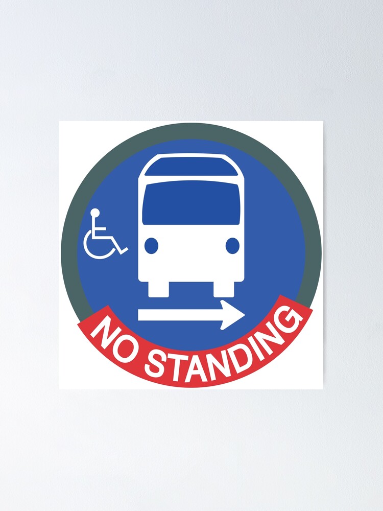 "New York City Bus Stop Sign" Poster for Sale by Tom-Orrow | Redbubble