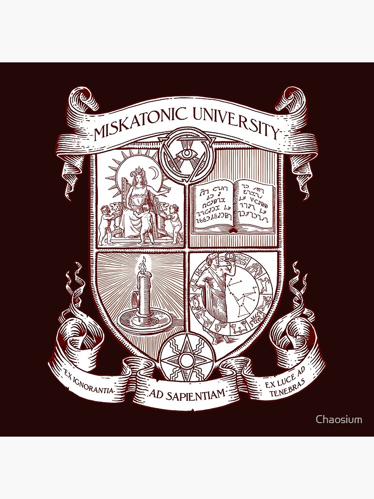 "Miskatonic University Coat of Arms" Poster for Sale by Chaosium ...