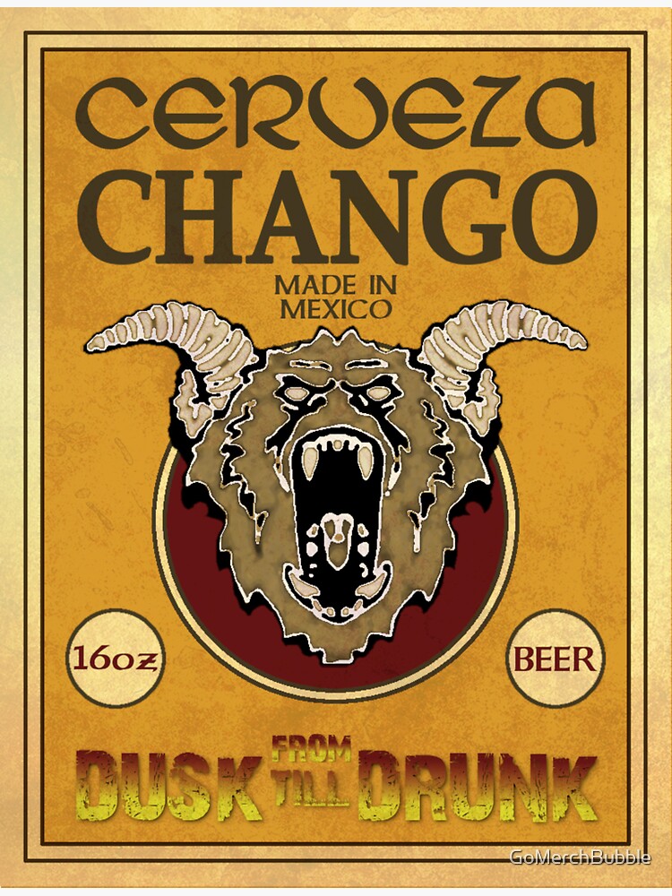 "Cerveza Chango Beer" Sticker for Sale by GoMerchBubble | Redbubble
