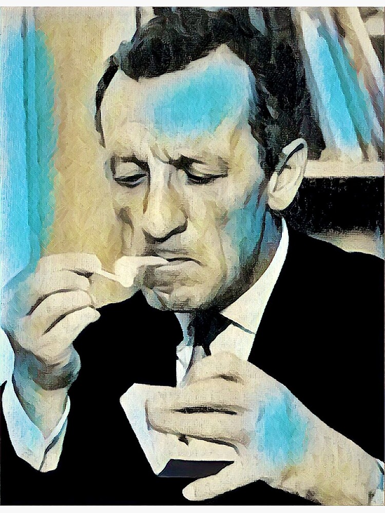 "Merleau-Ponty - stylized" Art Print by jaxxmc | Redbubble