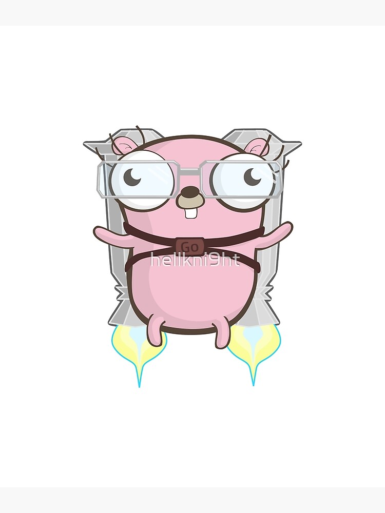 Lámina fotográfica «The Go Gopher: Pink Gopher con Jet Pack» de ...