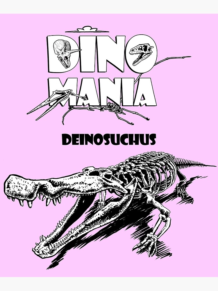"Dino Mania Deinosuchus" Poster by arseniydubakov | Redbubble