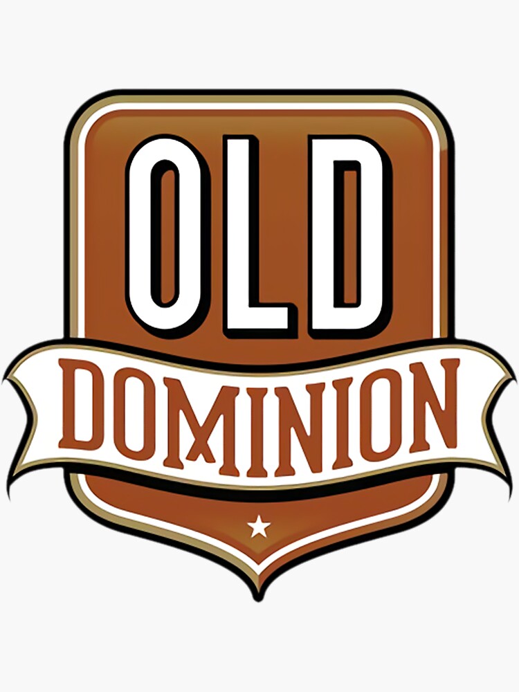 "Old Dominion Logo New Design" Sticker for Sale by mariawongwedo ...