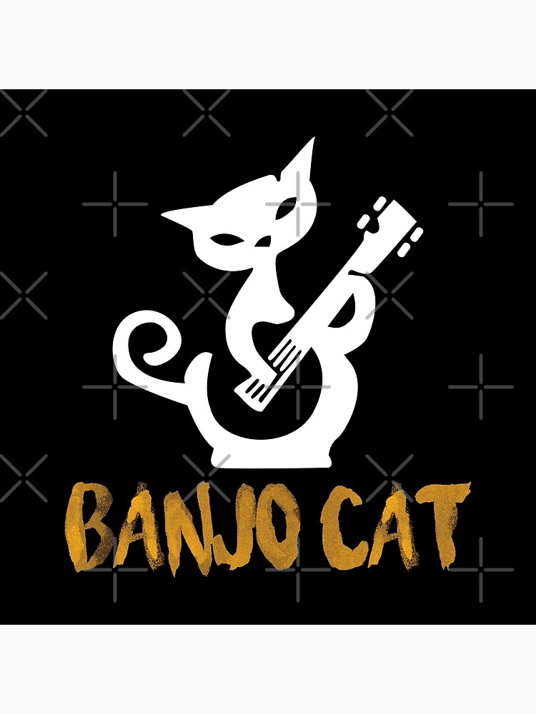 "Banjo Cat" Poster by URBANBOX | Redbubble