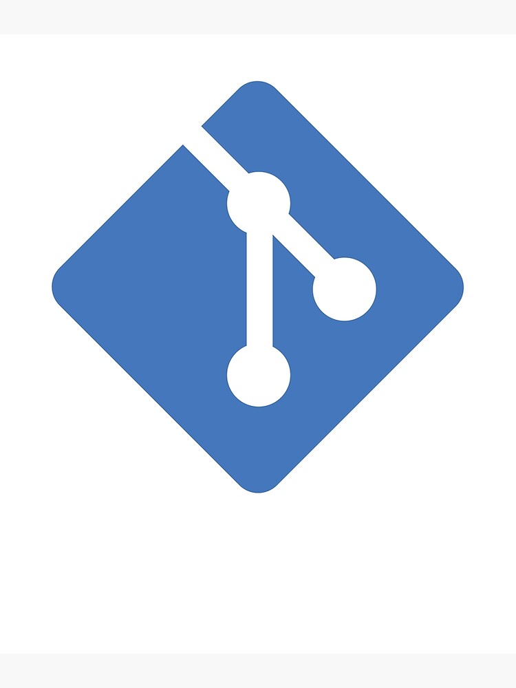 "Git Blue Logo T-Shirt Version Control System" Poster for Sale by ...