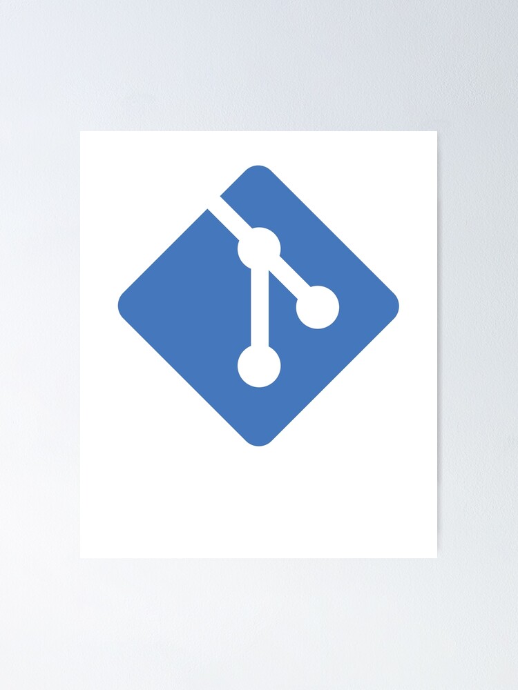 "Git Blue Logo T-Shirt Version Control System" Poster for Sale by ...