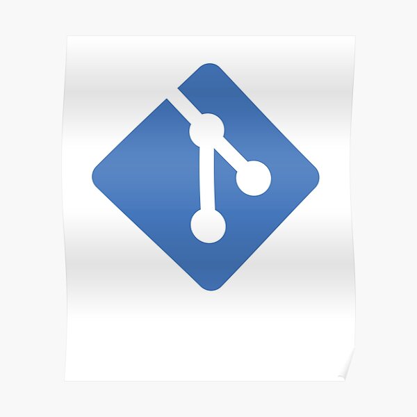 "Git Blue Logo T-Shirt Version Control System" Poster for Sale by ...