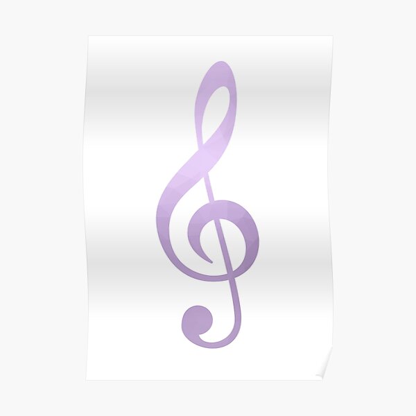 "Treble clef" Poster by Kallzeh | Redbubble