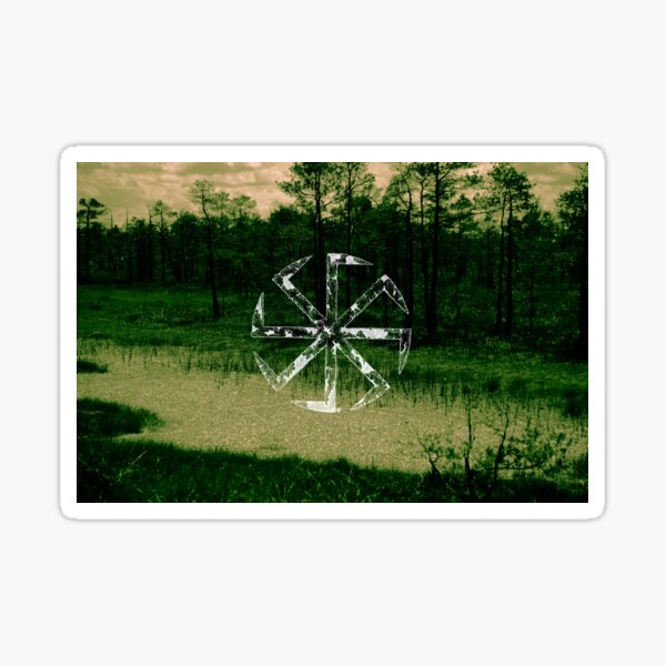 "Kolovrat, the Symbol of the Sun (Slavic Pagan, swamps)" Sticker for ...