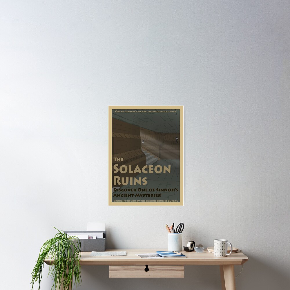 "Solaceon Ruins Poster" Poster for Sale by Swainathan | Redbubble