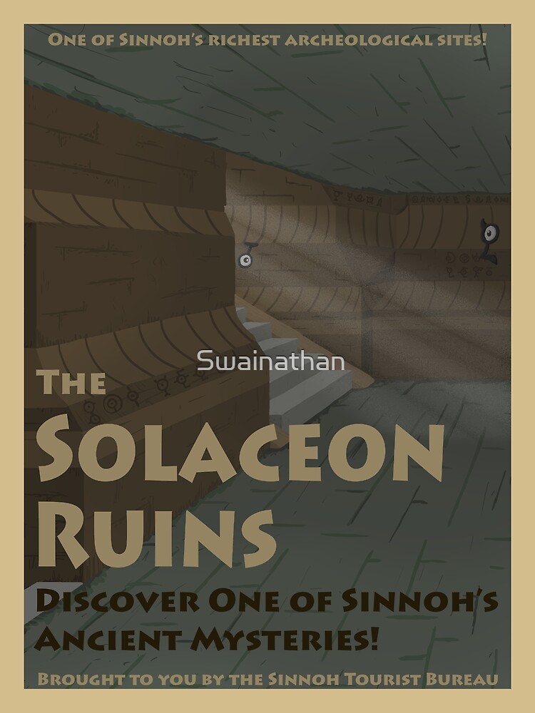 "Solaceon Ruins Poster" Poster for Sale by Swainathan | Redbubble